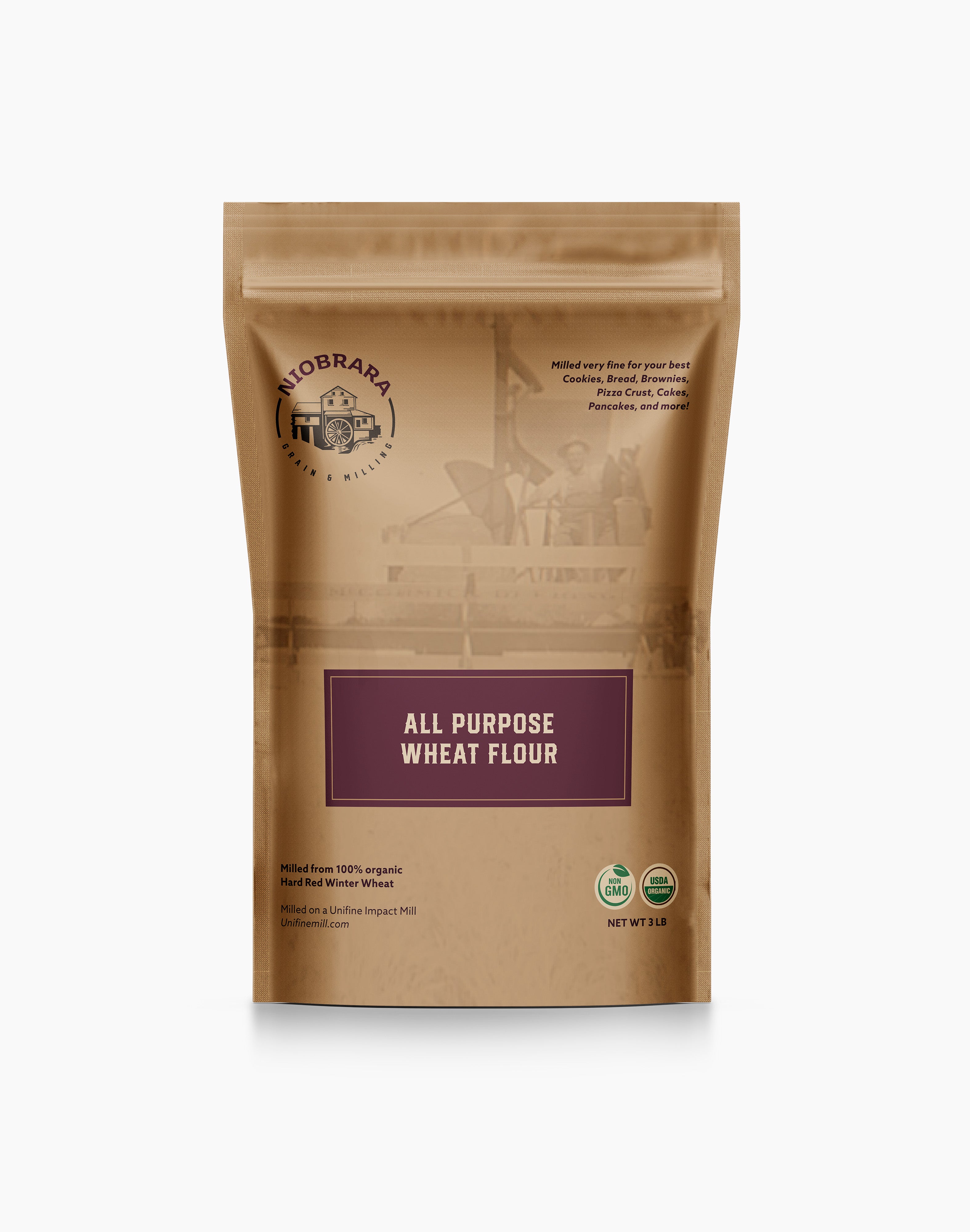 100% Organic All Purpose Wheat Flour – Niobrara Grain and Milling